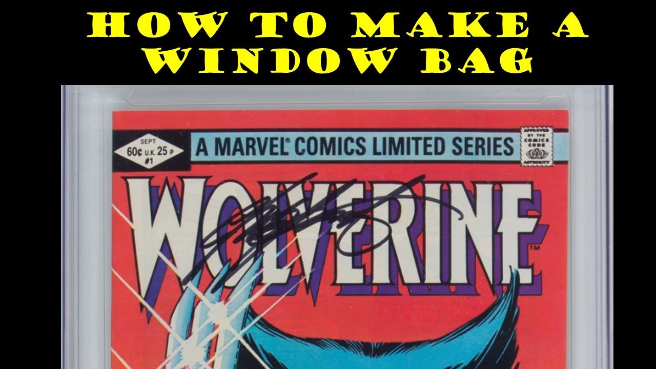 How to make a window bag for a CGC signature series signing or comic ...