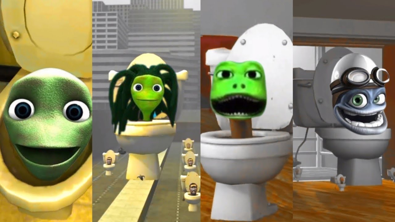 Skibidi Toilet Vs Alien Dance Vs Dame Tu Cosita Vs Me Kemaste Vs Frog ...