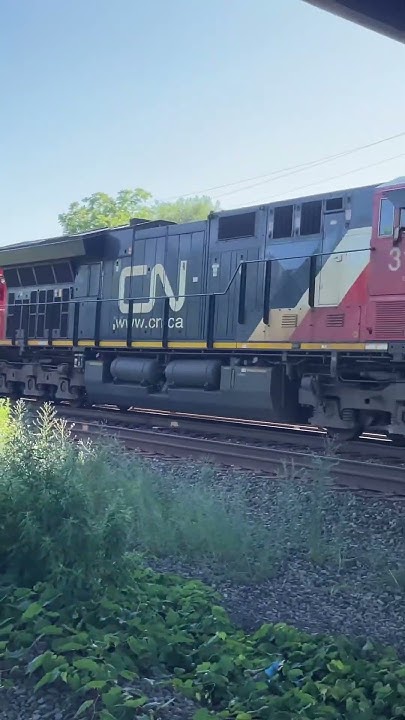 CN 3137 ET44AC Leads CSX B706 Under Mile Strip Road Blasdell NY 7/12/24 - YouTube