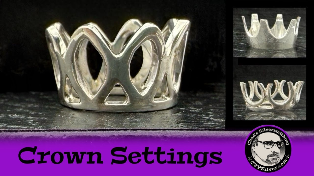 3 Simple Crown Settings: A Silversmithing Tutorial - YouTube
