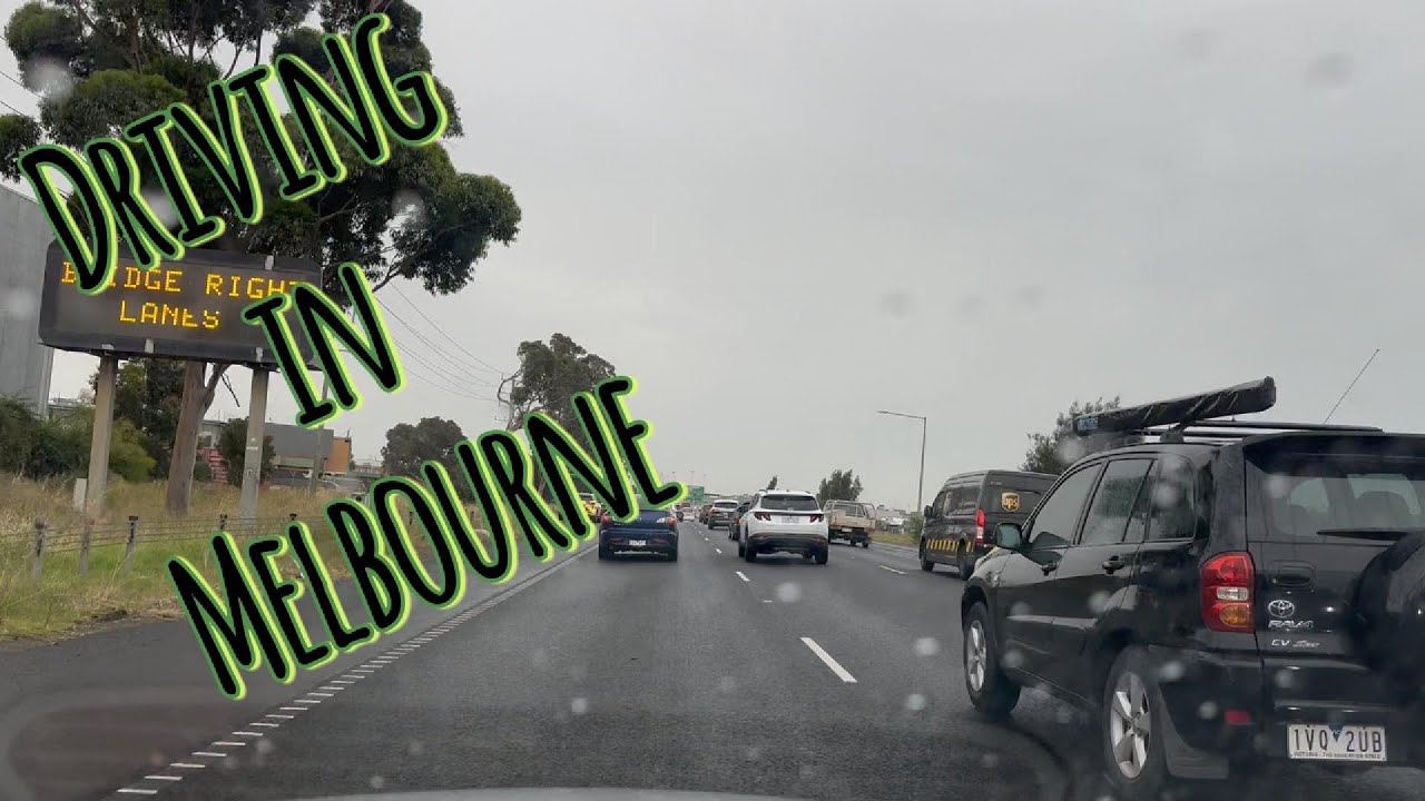 Driving in Melbourne - Very busy traffic on Princes Fwy heading to ...