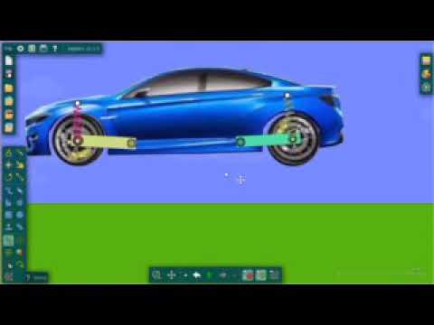 Realistic car algodoo tutorial with not perfect suspension - YouTube