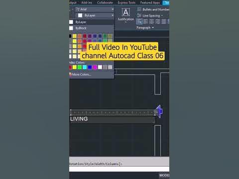 AutoCAD class 06 | Annotation | Text - Single line, Multiline Text | Dimension - Style Manager ...