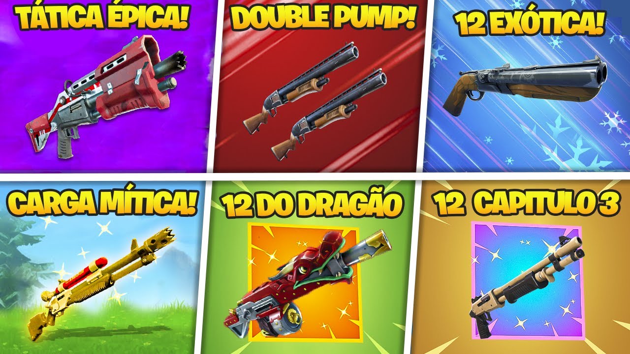 *TODAS* AS DOZES QUE JÁ ENTRARAM NO FORTNITE (2017-2021) - YouTube