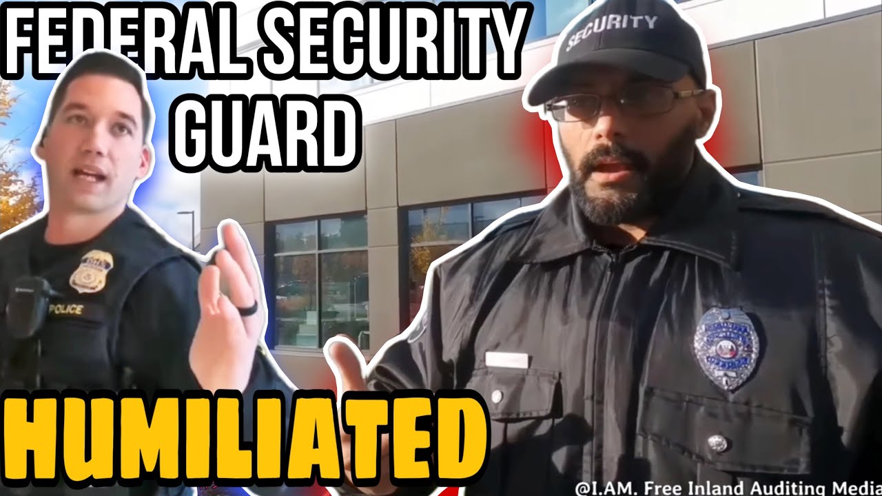 Federal Security Guard Humiliated by Cop and Auditor - YouTube
