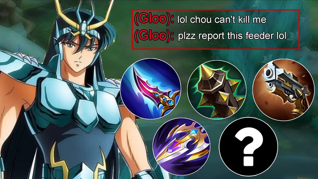 TOP GLOBAL CHOU BEST BUILD FOR ONE SHOT BUT... | Mlbb Chou Dragon ...