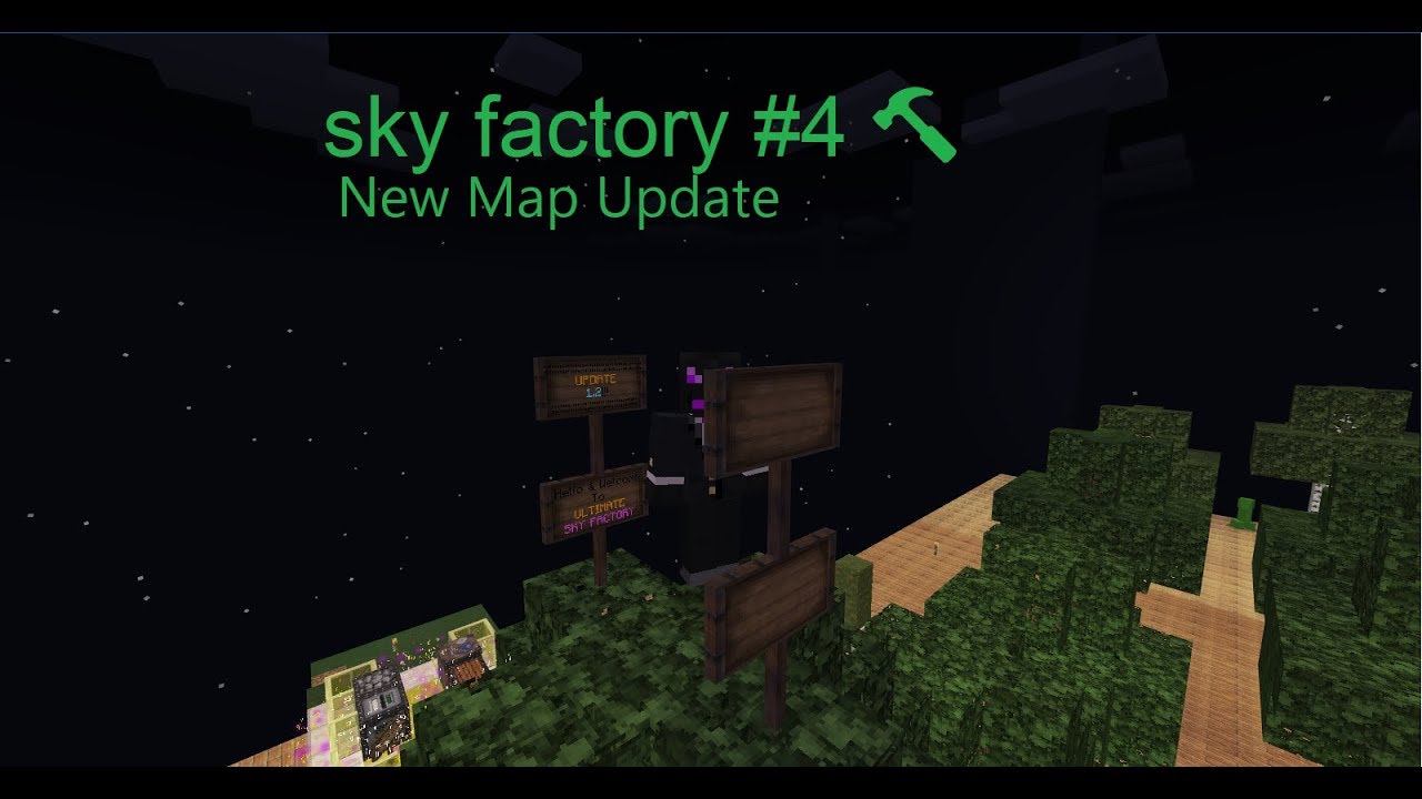 Minecraft Bedrock Sky Factory #4 "New Map Update" - YouTube