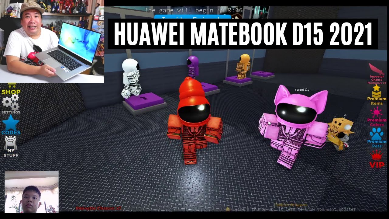 HUAWEI MATEBOOK D15 2021 - ROBLOX IMPOSTOR - YouTube