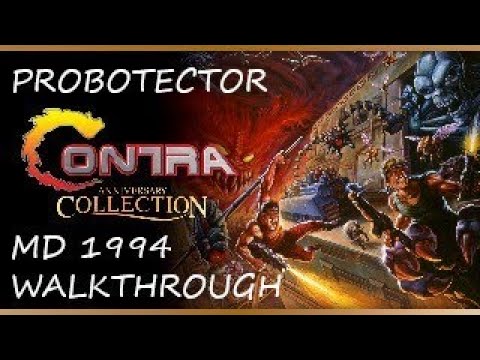 CONTRA ANNIVERSARY COLLECTION PROBOTECTOR MEGA DRIVE 1994 WALKTHROUGH ...