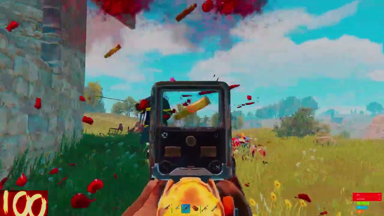 ROUND 100 ZOMBIES IN RUST - YouTube