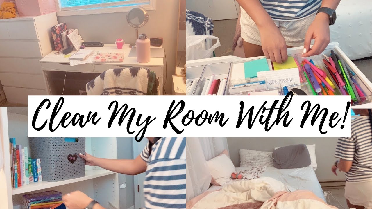 CLEAN MY ROOM WITH ME! | UPDATED - YouTube