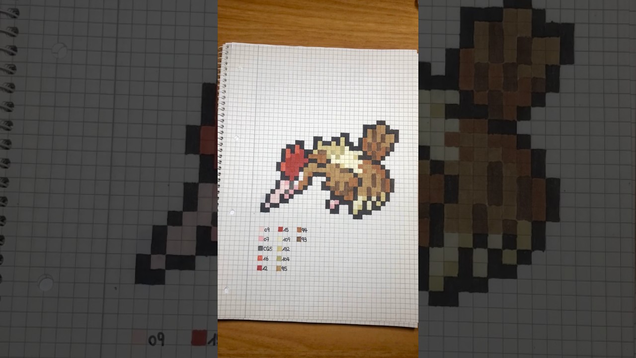 Pixel art Fearow #pixelart #shorts - YouTube