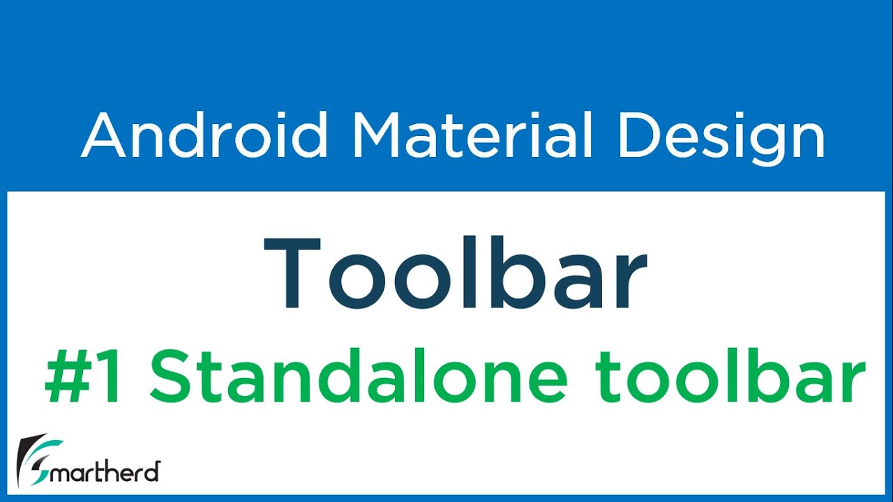 #3.2 Android Toolbar as Standalone Toolbar. Android Material Design ...