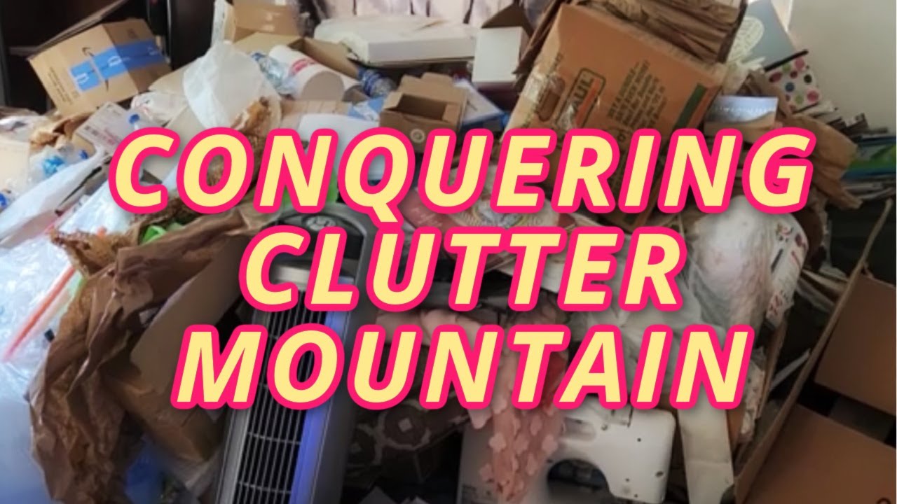 CONQUERING CLUTTER MOUNTAIN | This Pile Covered 1/3 of the Room ...