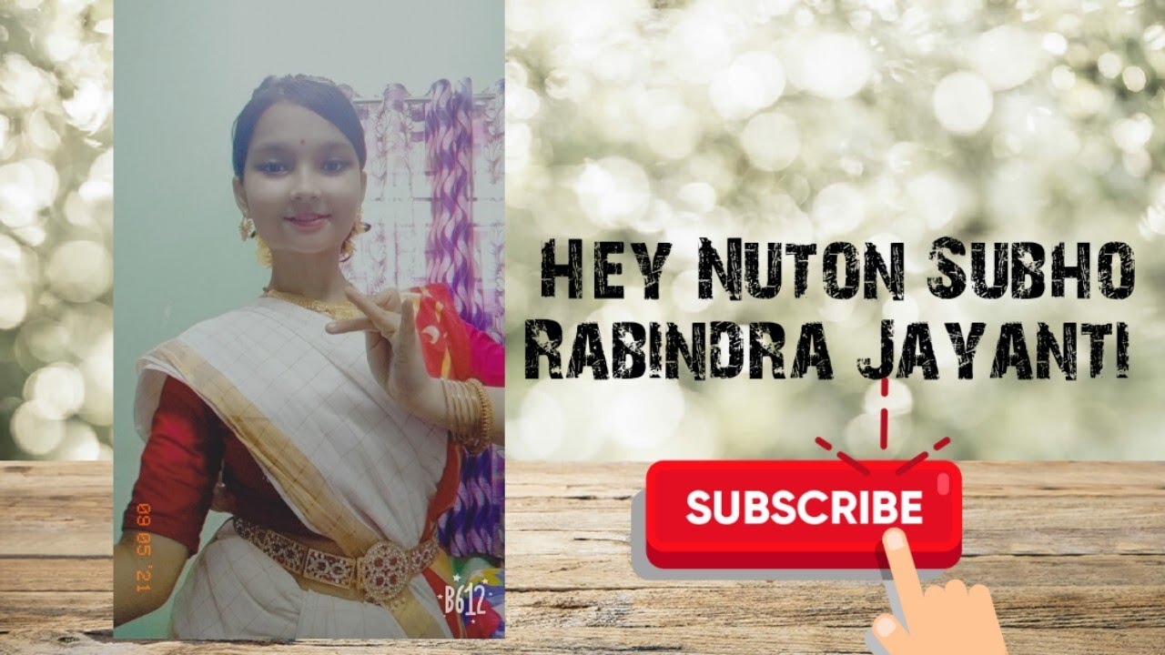 Rabindra Jayanti| Tribute to Tagore| Hey Nuton| Dance performed by Tithi| Tithi's Creation - YouTube