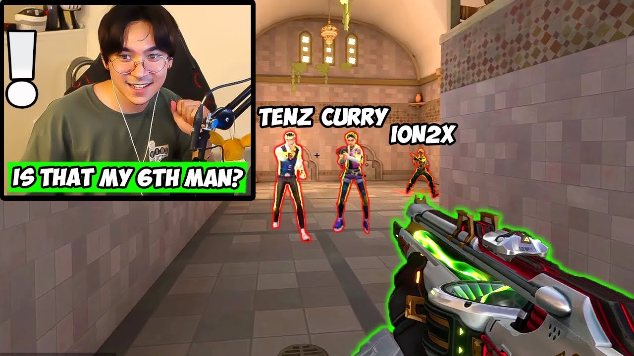 SEN TenZ meets his 6th man SEN curry w/ ion2x in Ranked... - YouTube