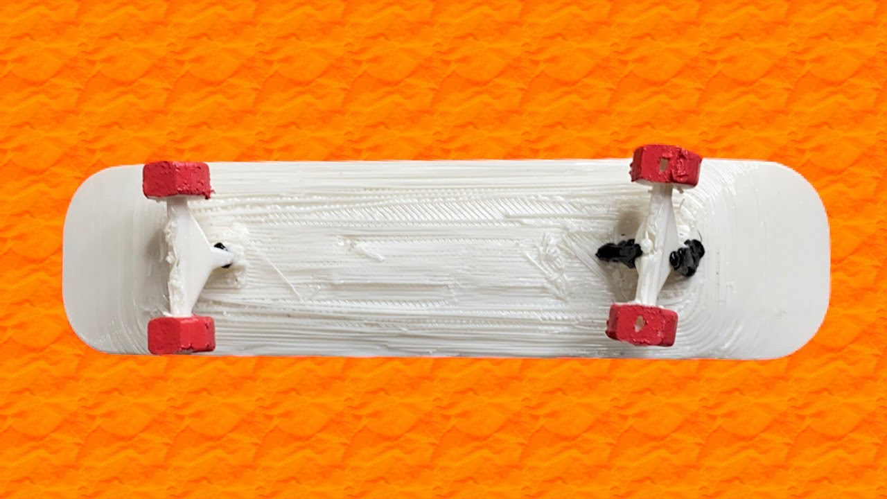 I MADE A CARDBOARD SKATEBOARD (3D PRINTER EDITION) - YouTube