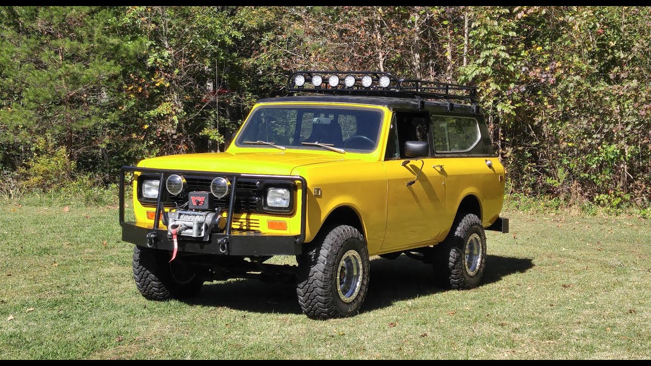 1980 Diesel International Scout II restoration - YouTube