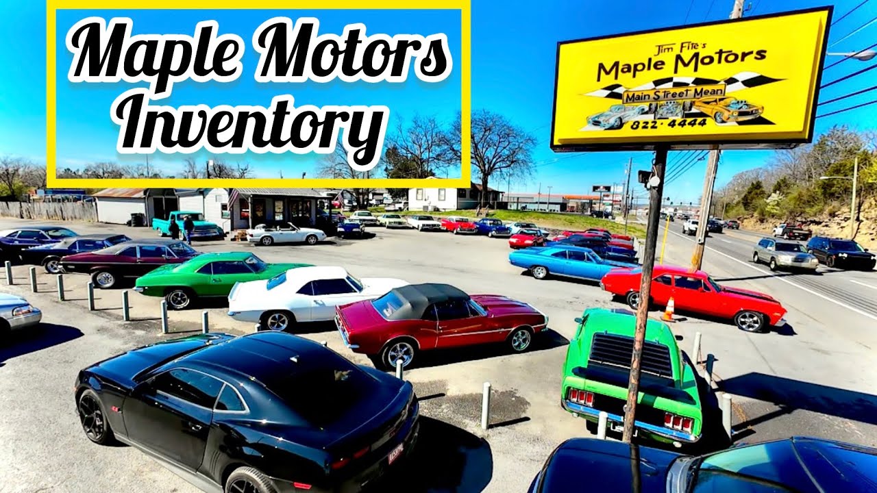 Classic American Muscle Car Lot Maple Motors 3/11/24 Inventory Update ...