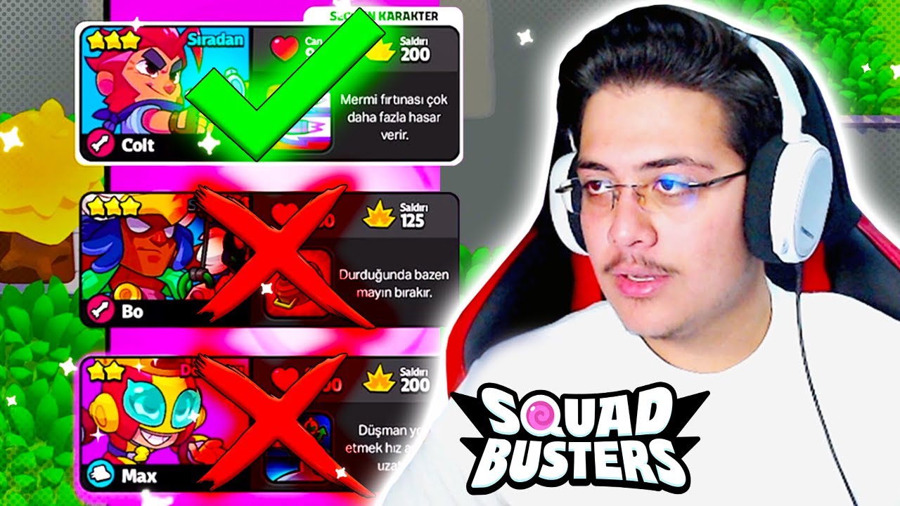 SADECE EN ÜSTTEKİ KARAKTERLER! - Squad Busters - YouTube