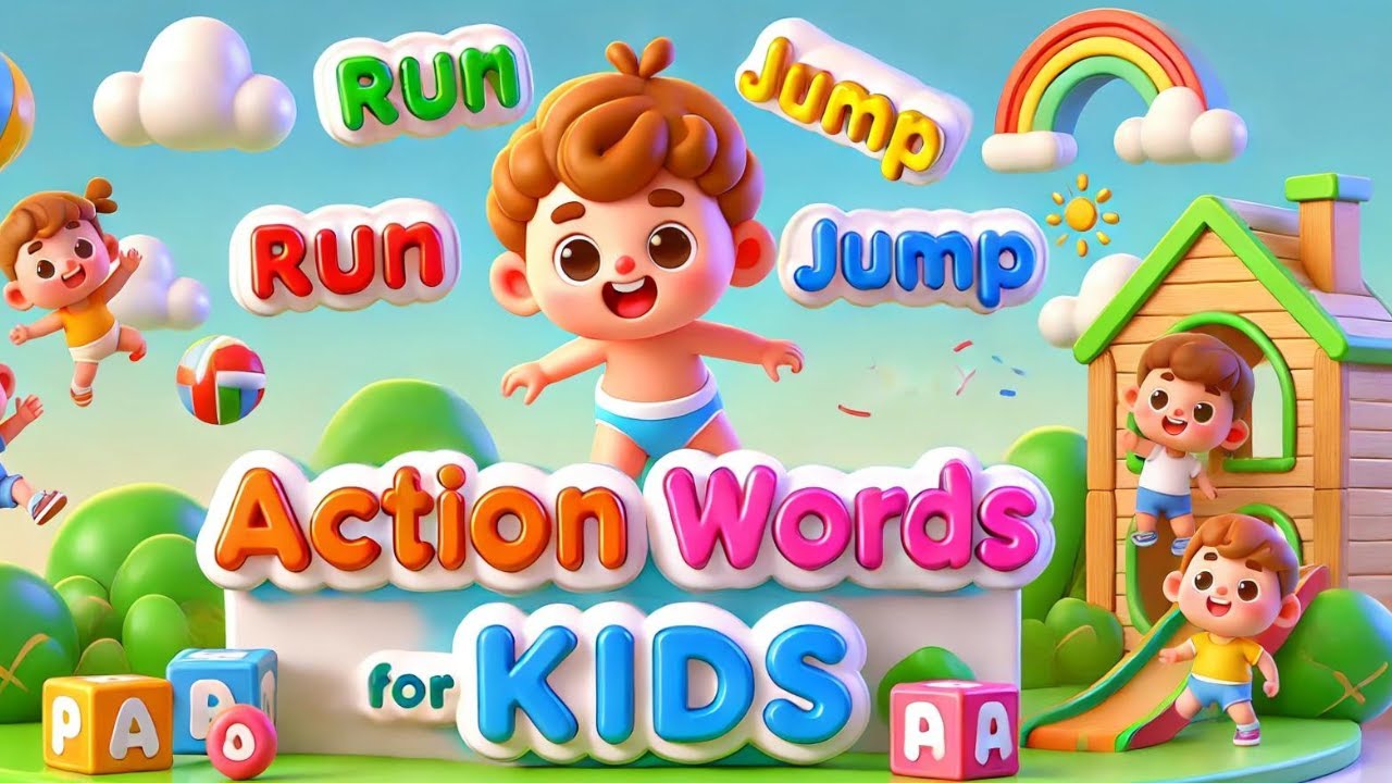Kids Action Words | Kids Rhymes | Cartoon for Kids | JoJo Buddy - YouTube