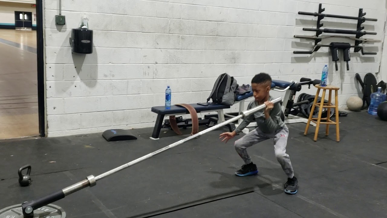 Single Arm Landmine Squat to Press - YouTube