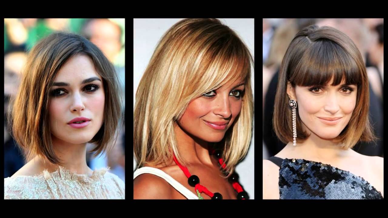 Bob účes pro střední vlasy - YouTube