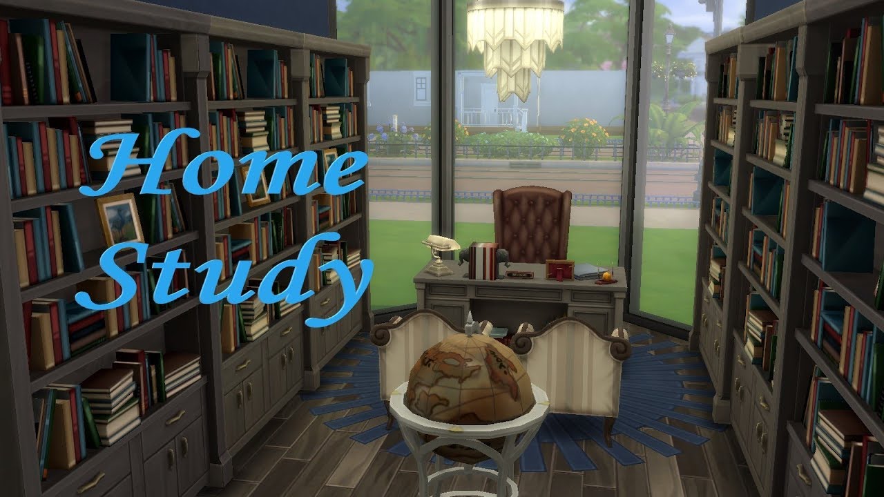 Home Study l The Sims 4 Speed Build - YouTube