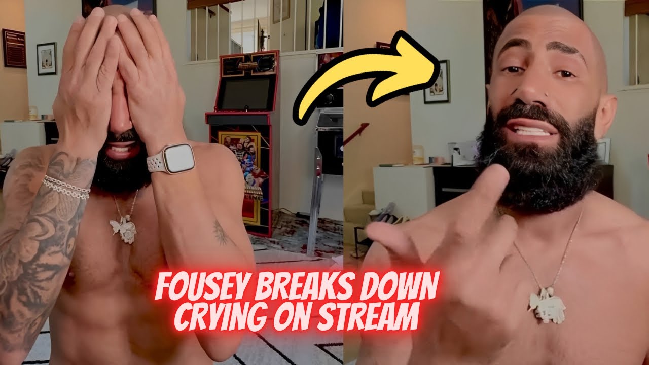 FOUSEY BREAKS DOWN CRYING on Stream After 25 Days of NO FOOD!! - YouTube