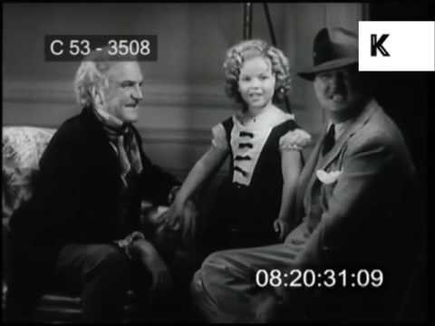 Shirley Temple FOOTAGE On Set Of Dimples 1936