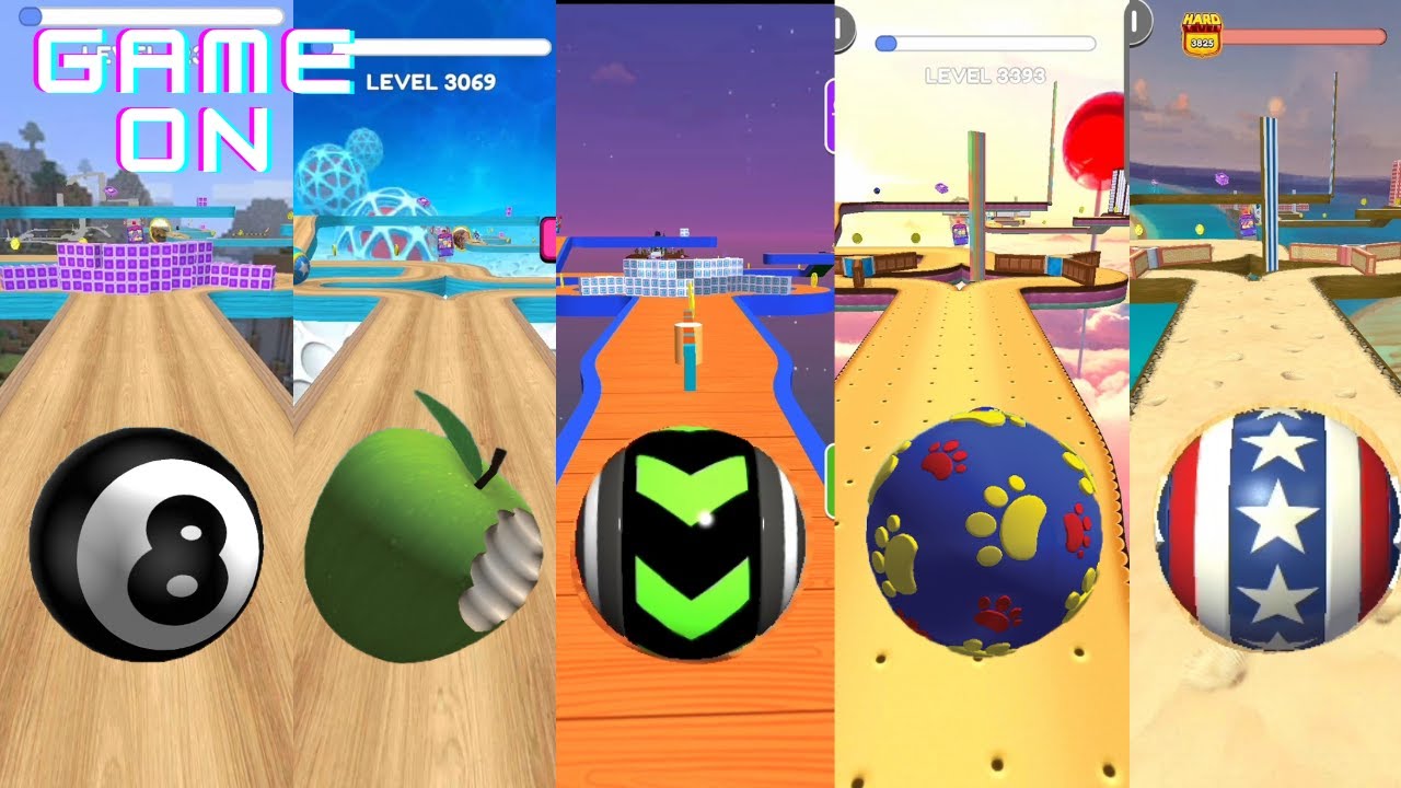 Going Balls 5 Same Levels Different Balls And Maps / Worlds Android/Ios ...