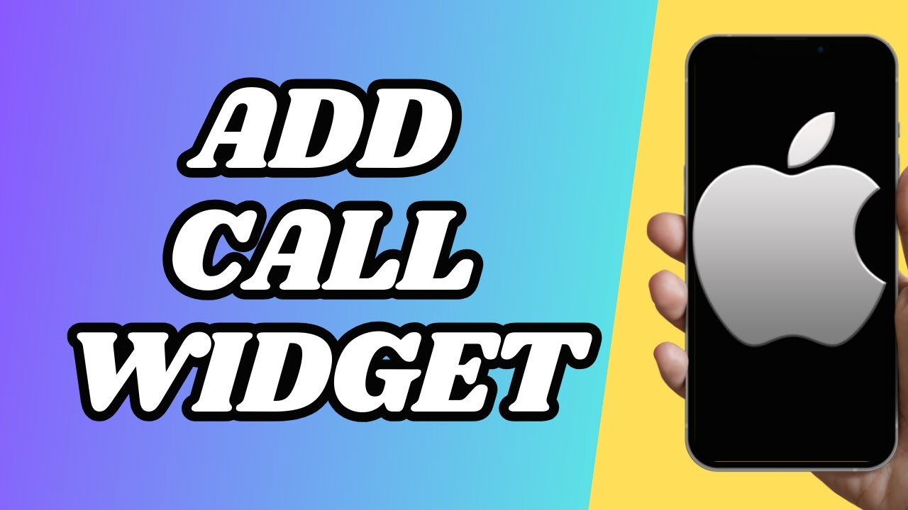 How To Add Call Widget On Iphone - YouTube