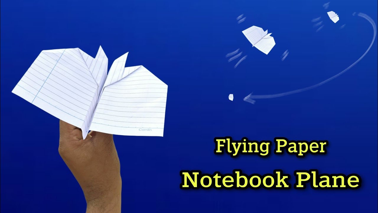 notebook paper flying plane, best notebook helicopter plane, how to ...