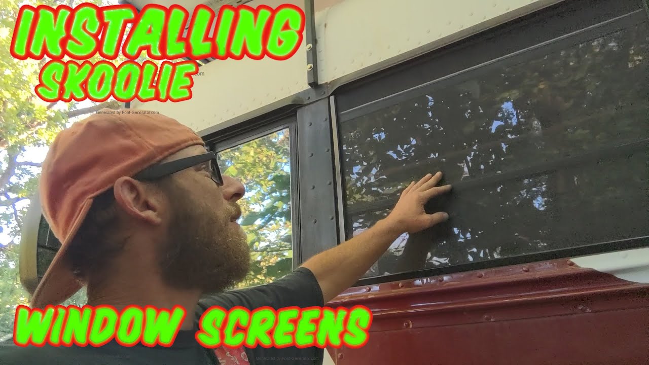 DIY Skoolie Window Screens - YouTube
