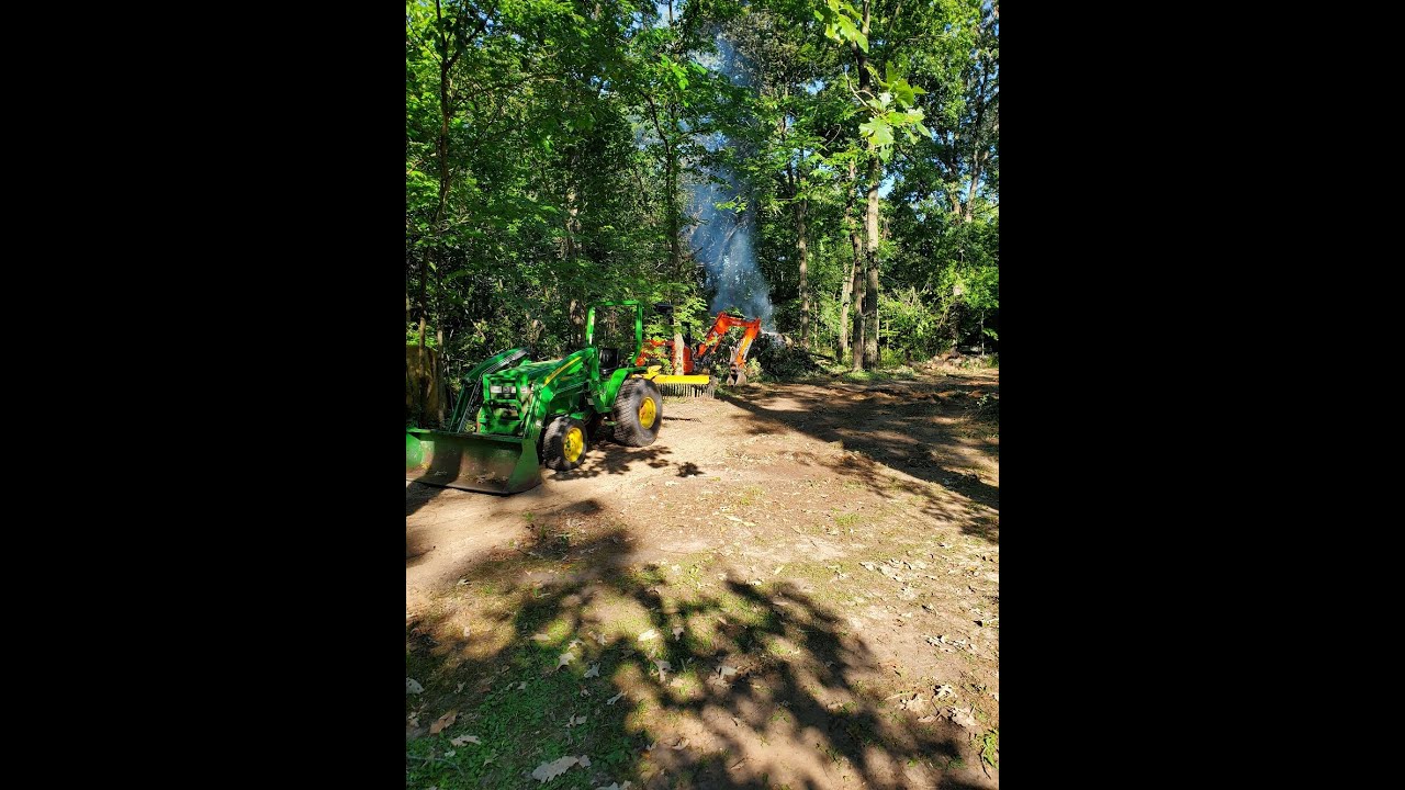 Ep 8 Removing Stumps and Digging Bury Pit - YouTube