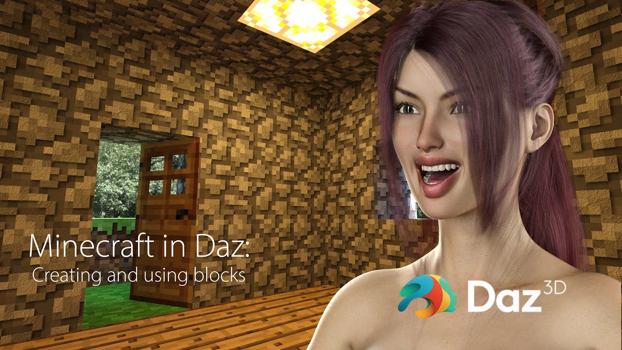 Daz Studio pro TIps: How to create and use Minecraft blocks in Daz ...