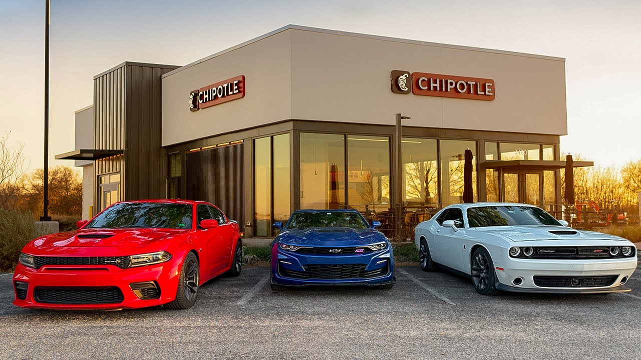 2 CATLESS SCATS AND CAMARO CUTUP TO CHIPOTLE IN TRACKMODE *POV DRIVE ...