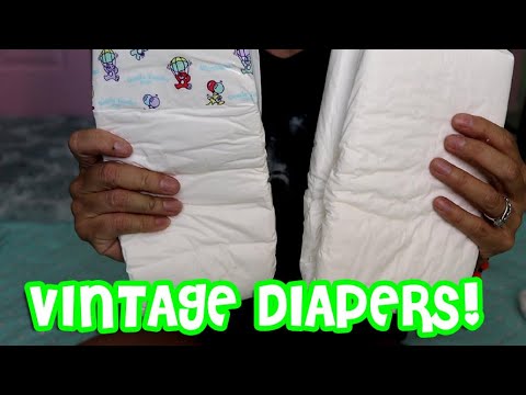 Vintage Baby Disposable Diapers 1985-1999 - YouTube