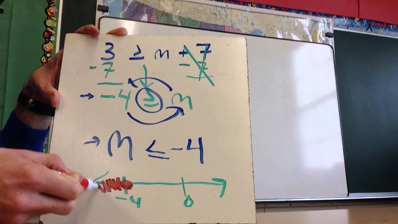5-4: Solving Inequalities (7th Grade) - YouTube