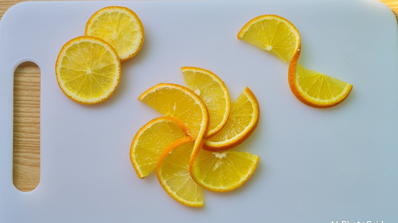 How To Make Orange Flower | Orange Flower | Fruit Carving Garnish ...