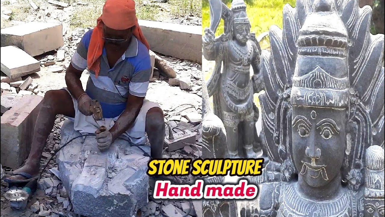 Beautiful Stone Sculpture Making Live Video | Hand made stone art work ...