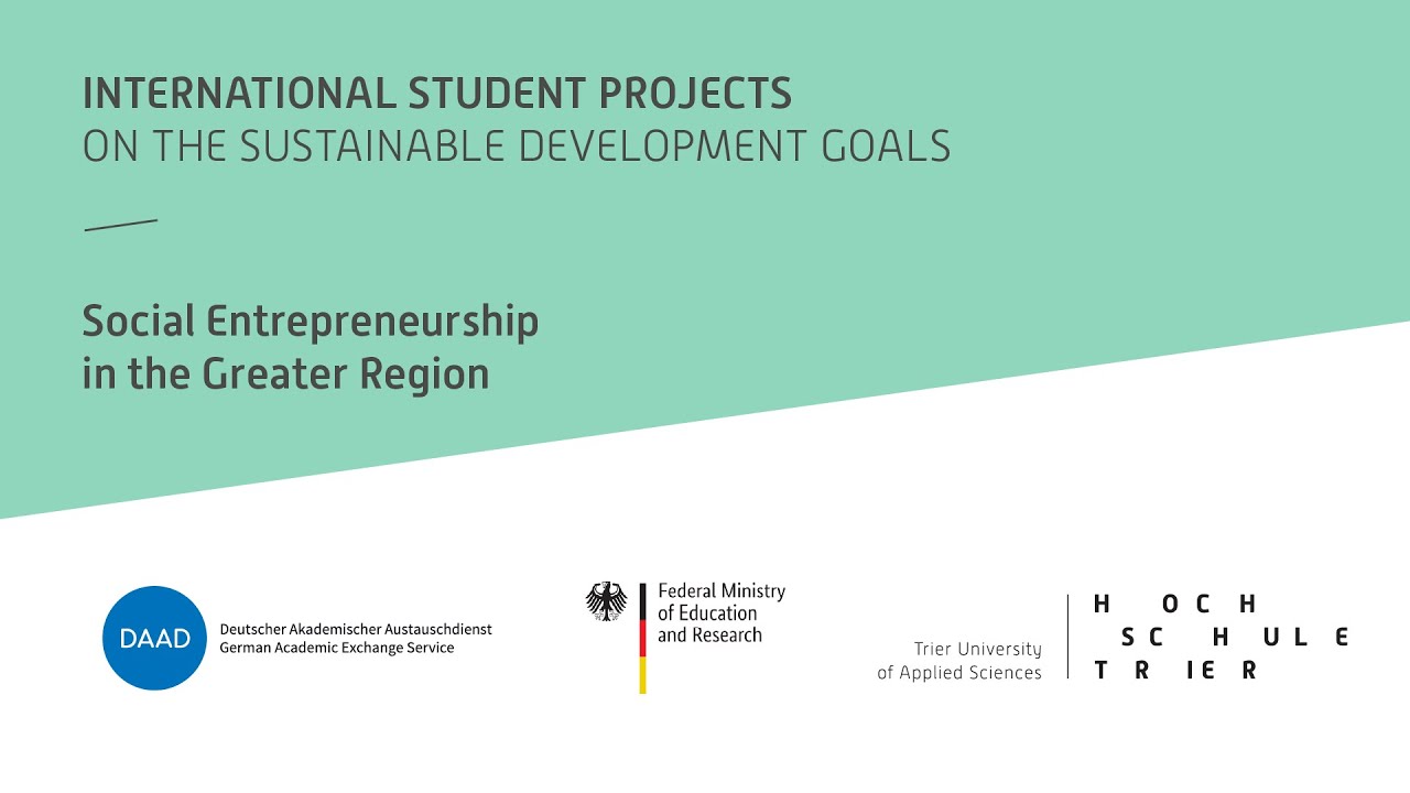 International Student Project - Social Entrepreneurship - YouTube