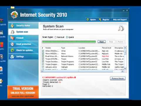 Remove Internet Security 2010 Removal Video - YouTube
