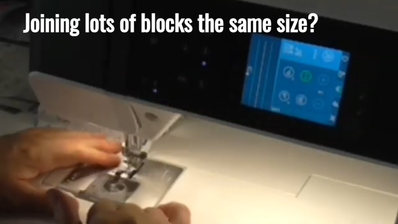 How to Use the Patchwork Programme on the Pfaff Quilt Expression 720 ...