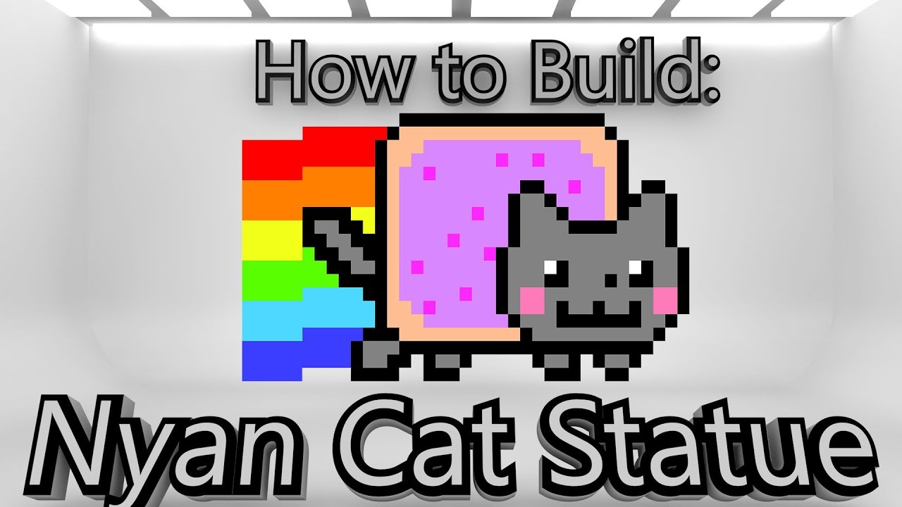 Minecraft: How To Make A Nyan Cat Statue - YouTube