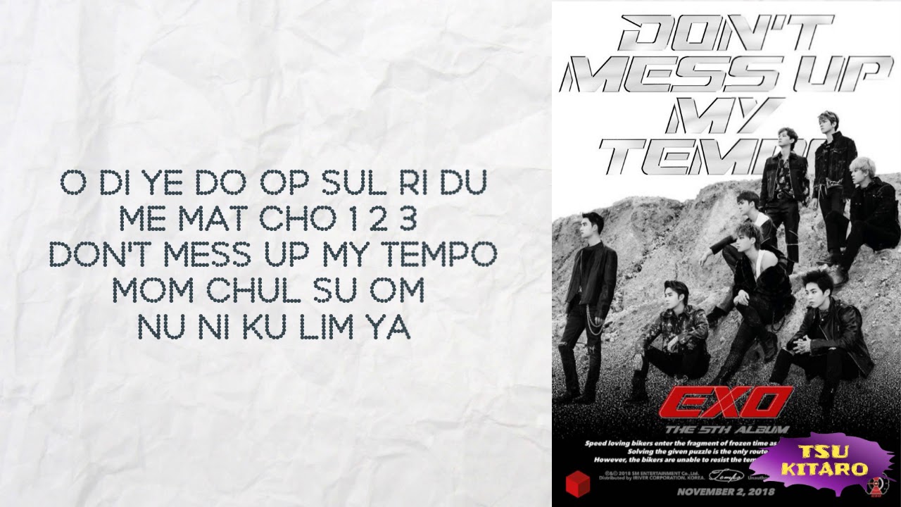 EXO - TEMPO (템포) LYRICS (EASY LYRICS) - YouTube