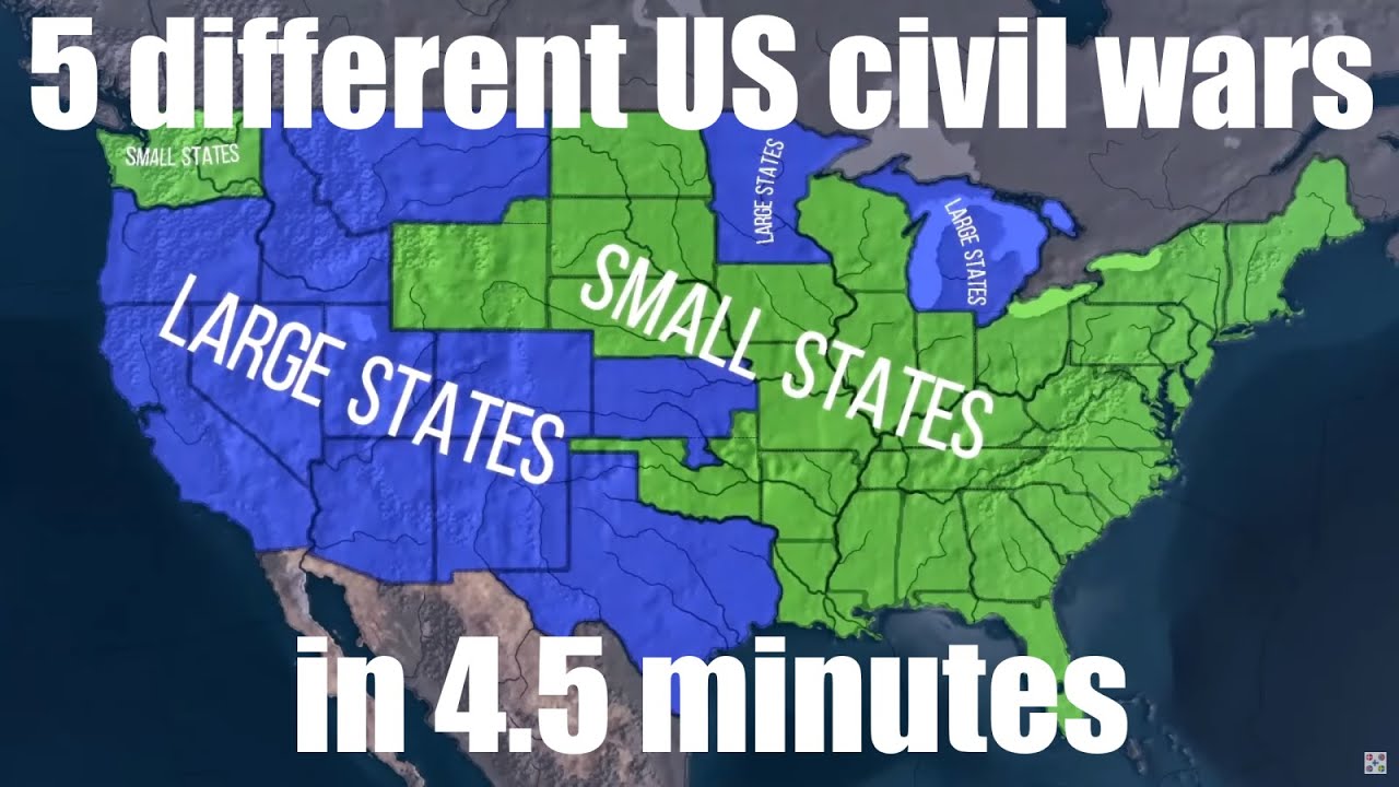 5 different American civil wars in 4,5 minutes - YouTube