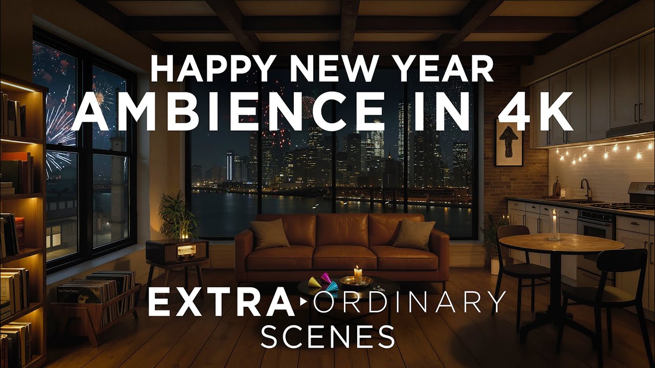 New Year Apartment I Ambience in 4K - YouTube