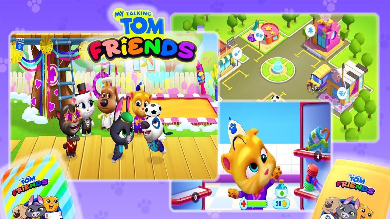 My Talking Tom Friends 😻 Tom Friends Cartoon 🎮 Spring Sunshine Update ...