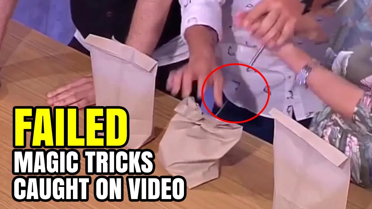 Top 10 Magic Tricks That Failed Miserably Caught On Camera - YouTube